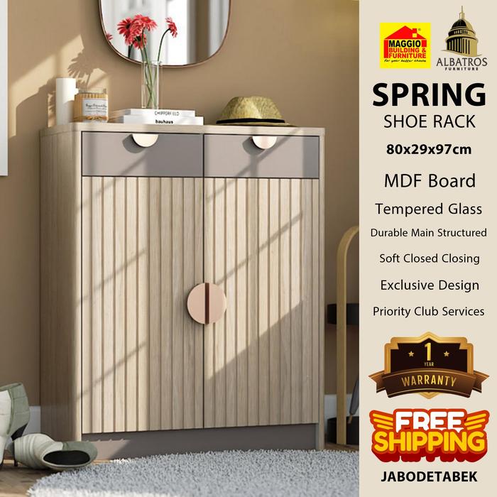 Promo Lemari Sepatu Modern - Rak Sepatu - Spring Shoe rack - Albatros ...