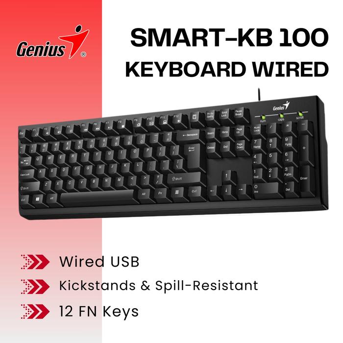 Jual Genius Keyboard KB 100 USB Smart Keyboard Genius KB 100 - Kab ...