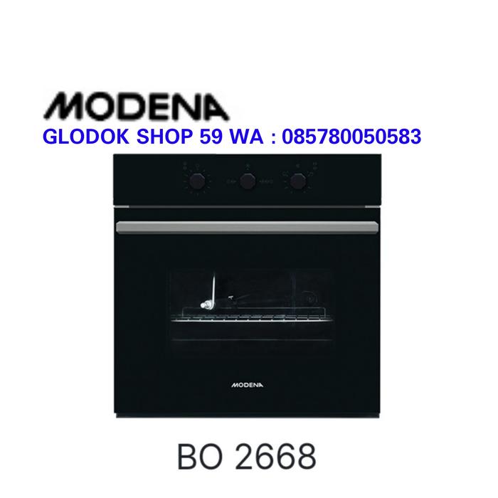 Jual OVEN TANAM MODENA BO 2668 / BO2668 BUILT-IN GAS OVEN 56L BLACK NEW ...