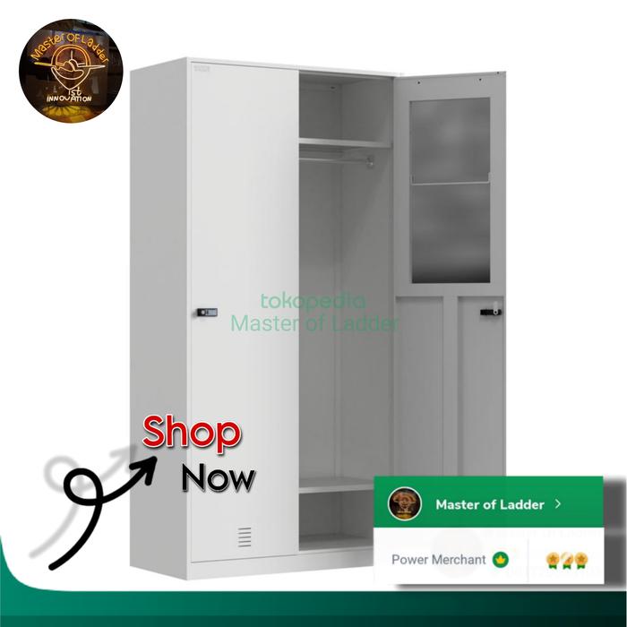 Jual Krisbow Locker Cabinet / Lemari Baju Besi 2 Pintu Dengan PIN Sandi ...
