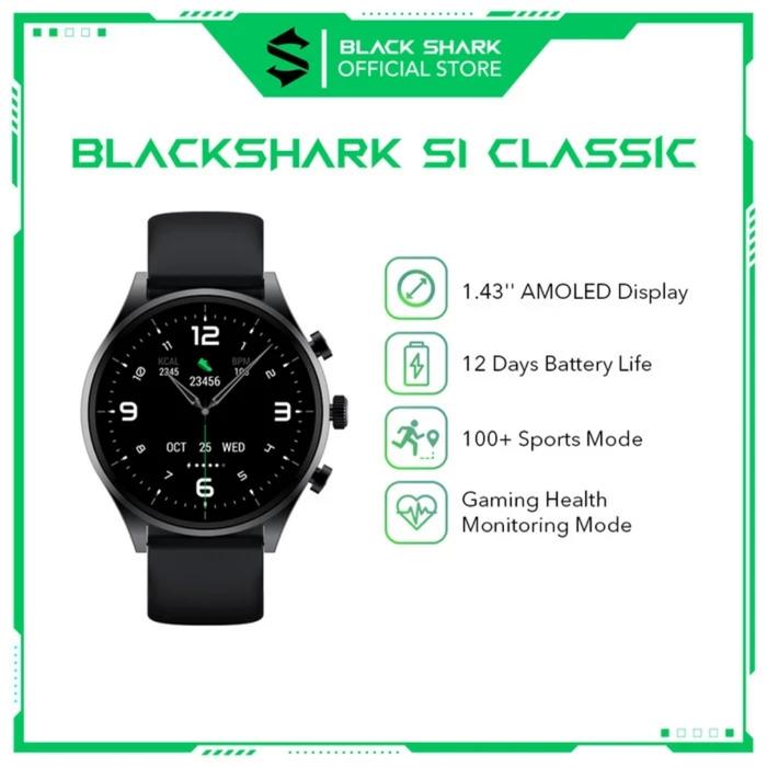 Jual Black Shark Smartwatch S1 Classic Amoled Display Gaming Heart ...