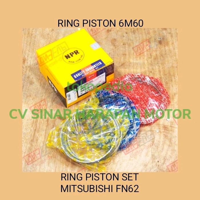 Jual RING PISTON FUSO 6M60 RING SEHER PISTON SET MITSUBISHI FN62 FUSO ...