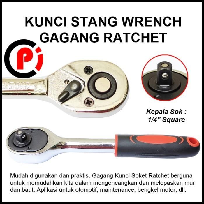 Jual JETJO Gagang Kunci Shock Sok Ratchet Handle System 1/4 3/8 1/2 ...