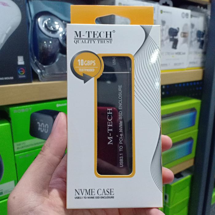 Jual enclosure nvme M2 m-tech casing hardisk USB 3.1 M2 nvme M-tech ...