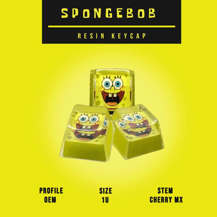 Jual Spongebob Squarepant Artisan Resin Keycap Mechanical Keyboard ...