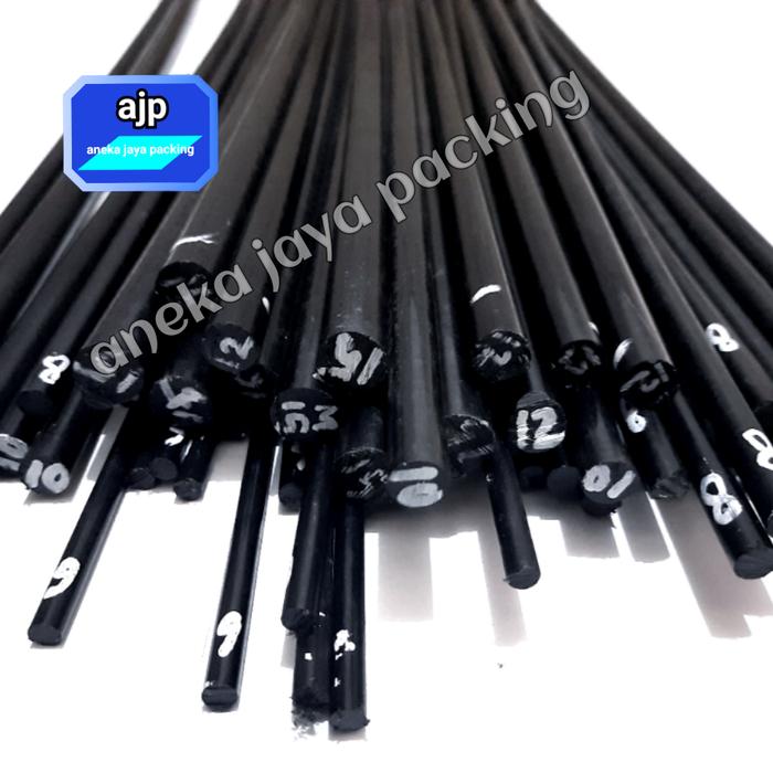 Jual pom rod dia 8mm x 1meter as polyacetal hard nylon batangan - Hitam ...