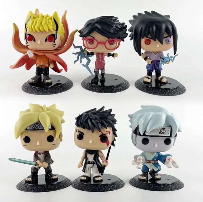 Jual Action Figure Naruto Q-Ver Sasuke Boruto Mitsuki Sarada isi 6 pcs ...