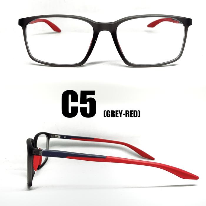 Jual Frame Kacamata Pria / Wanita Original 0612 Model Kotak Lebar Frame ...