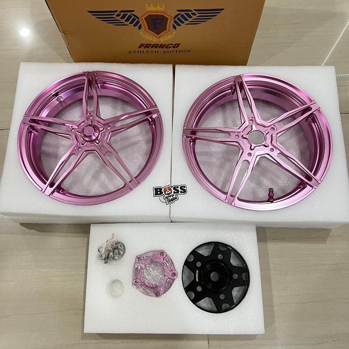 Promo Velg Franco Type Star Pink 12inc Front & Rear Vespa Sprint ...