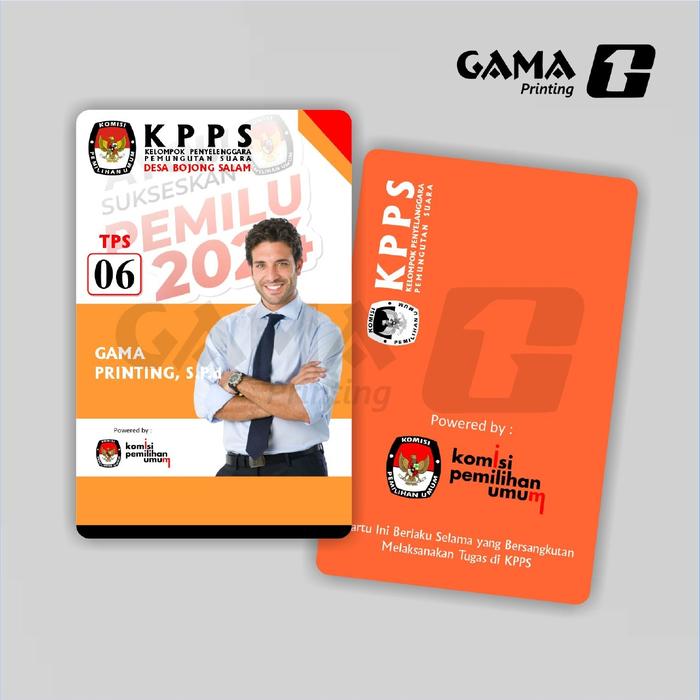 Jual Cetak Kartu KPPS KPU Sehari Jadi Bisa Satuan - Kab. Bandung Barat ...