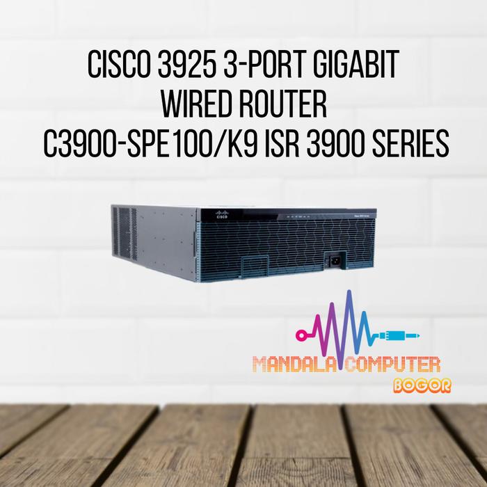 Jual Cisco 3925 3-Port Gigabit Wired Router C3900-SPE100/K9 ISR 3900 ...