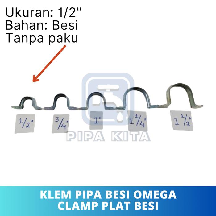 Jual Klem Clamp OCP Plat Besi 1/2 INCH OMEGA 0,5 Dim - Kota Surabaya ...