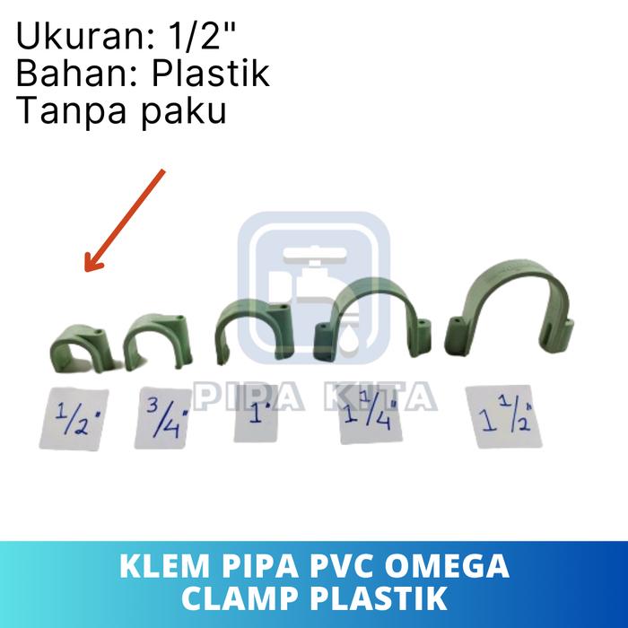 Jual Klem Clamp Pipa PVC 1/2 INCH Arrow Plastik 0,5 Dim - Kota Surabaya ...