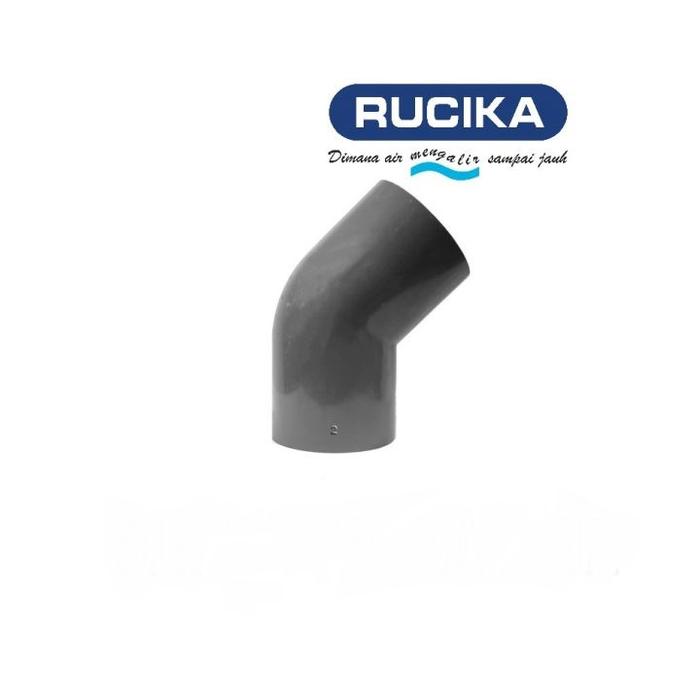 Jual Knee / Elbow 45 Derajat 1'' PVC AW Rucika - Kab. Sleman - Teguh Makarya | Tokopedia