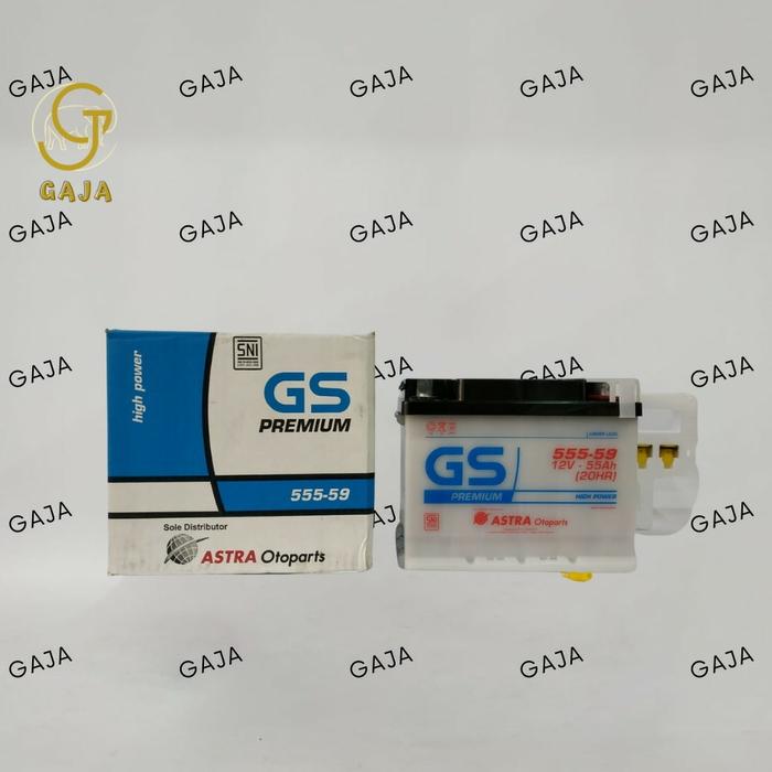Jual Aki Gs Astra Type GS PREMIUM 555-59 12V 55Ah - Jakarta Timur ...