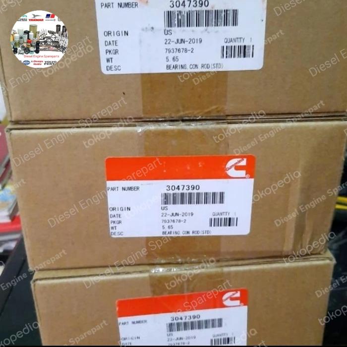 Jual 3047390 / 3650900 conrod bearing std cummins kta38 / kta50 ...