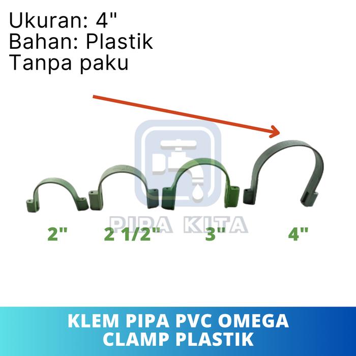 Jual Klem Clamp Pipa PVC 4 INCH Arrow Plastik 4 Dim - Kota Surabaya ...