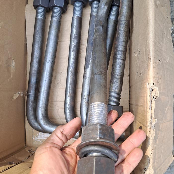 Jual angkur baja tipe baja a325 m16x25x10 atau anchorbolt 5/8×25cm×10cm ...