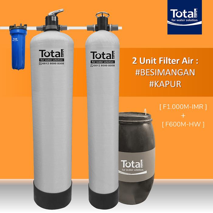 Jual Paket 2 Unit Filter Air Besi Mangan+Kapur [TOTAL-F1000M-IMR+F600M ...