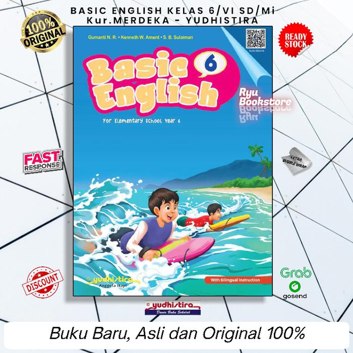 Jual Original Basic English Kelas 6 SD Kur.Merdeka - Erlangga - Jakarta ...