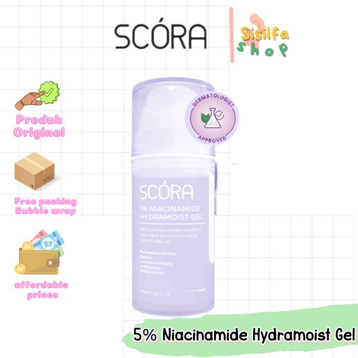 Jual Scora 5% Niacinamide Hydramoist Gel 100 Ml Pelembab Wajah Mencerahkan Di Seller Yama ...