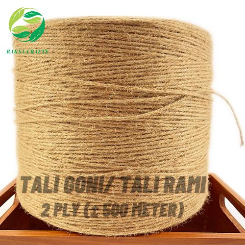 Jual TALI GONI/ RAMI 2 PLY ± 500 METER Tali Undangan Souvenir Kerajinan ...