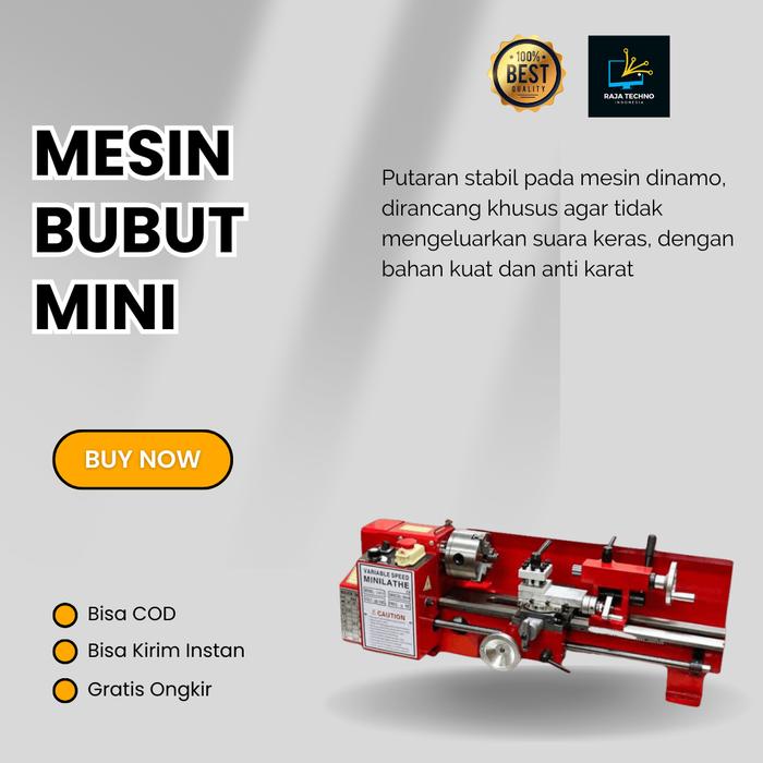 Jual Mesin Bubut Mini Lathe Wood Working DIY 550W - Jakarta Barat ...