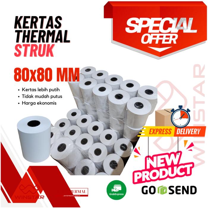Jual Kertas struk thermal 80x80 struk kasir - Kota Semarang - Top ...