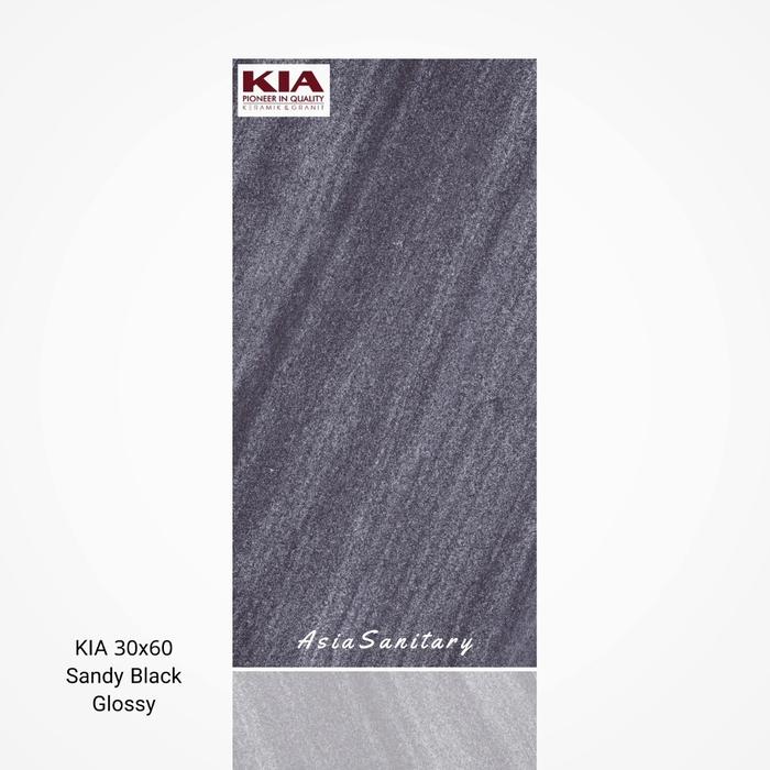 Jual KIA Sandy Black 30x60 Kw1 Keramik Dinding Kilap Rectified - Jakarta Pusat - asia sanitary ...