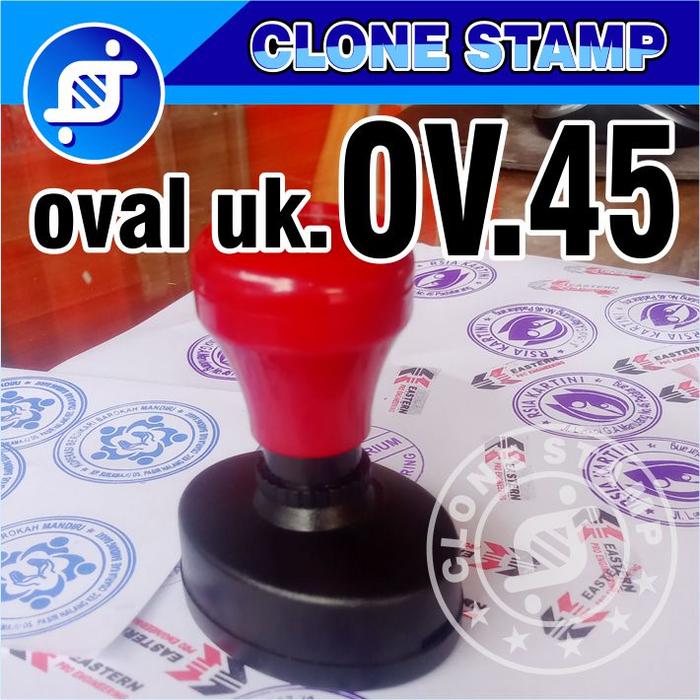 Jual STEMPEL OTOMATIS OVAL - Oval 45 - Kab. Bandung Barat - clone stamp ...