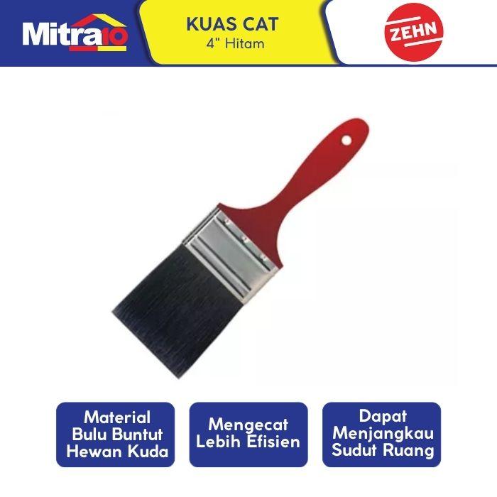 Jual Zehn Black Bristle Paint Brush / Kuas Cat Hitam 4 Inc - Jakarta ...