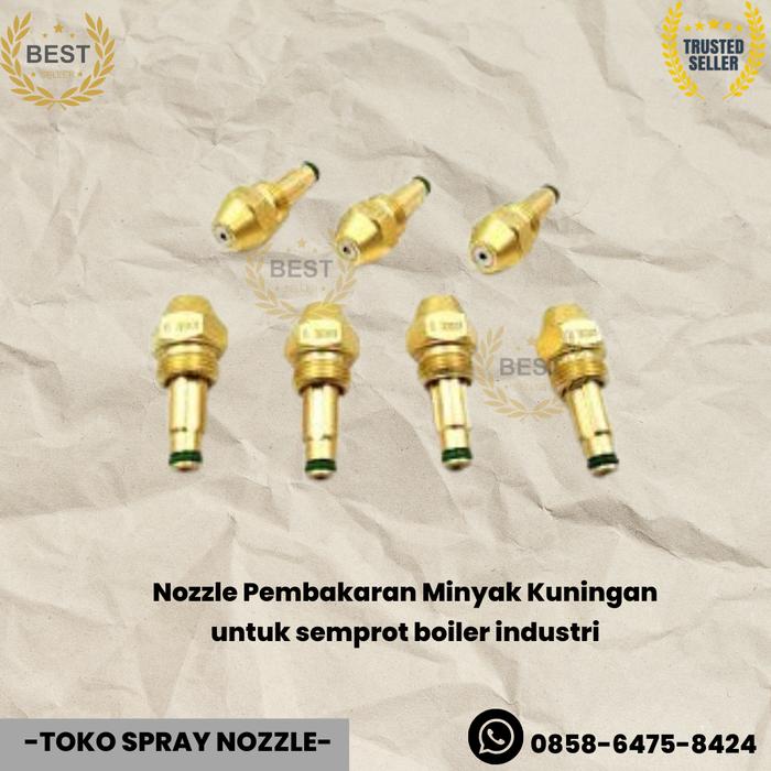 Jual Nozzle Pembakaran Minyak Kuningan semprot boiler industri Tersedia ...