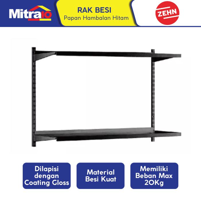 Jual Zehn Black Steel Wall Shelf Kit ( Set)Set Papan Hambalan Rak ...