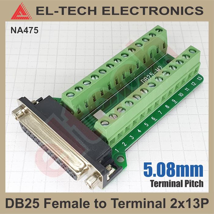 Jual DB25 to 2 13Pin Terminal Screw Block Changer Converter Adapter ...