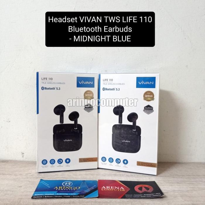 Jual Headset VIVAN TWS LIFE 110 Bluetooth Earbuds - MIDNIGHT BLUE ...