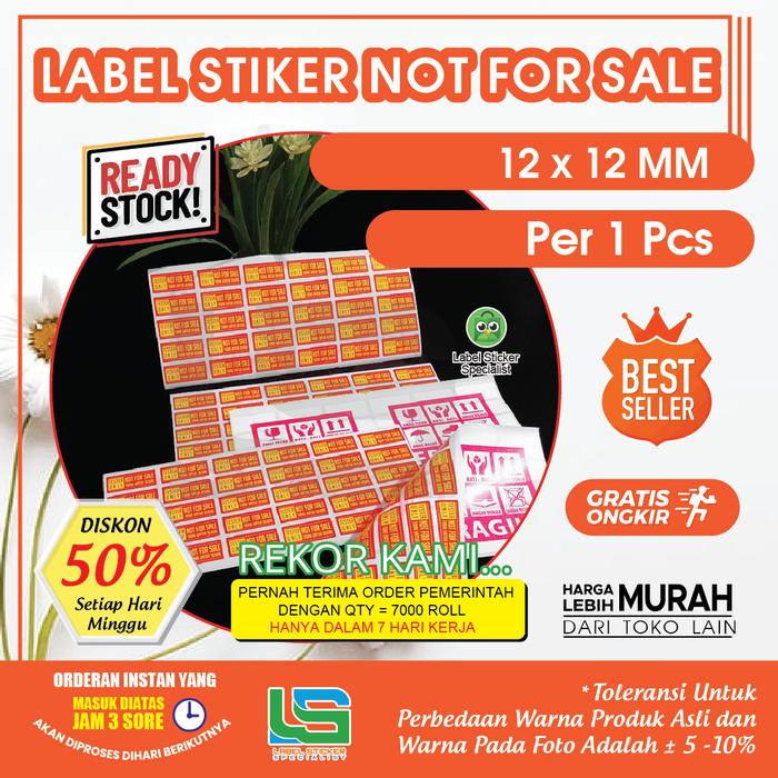 Jual stiker tester not for sale - Jakarta Barat - Label Sticker ...