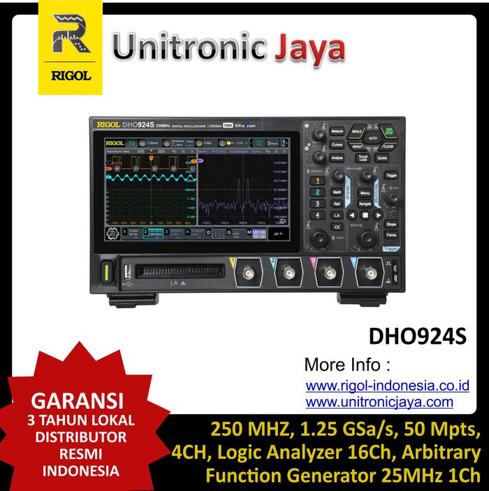 Promo Rigol DHO924S Digital Oscilloscope 250 MHz, 4CH, Logic Analyzer ...