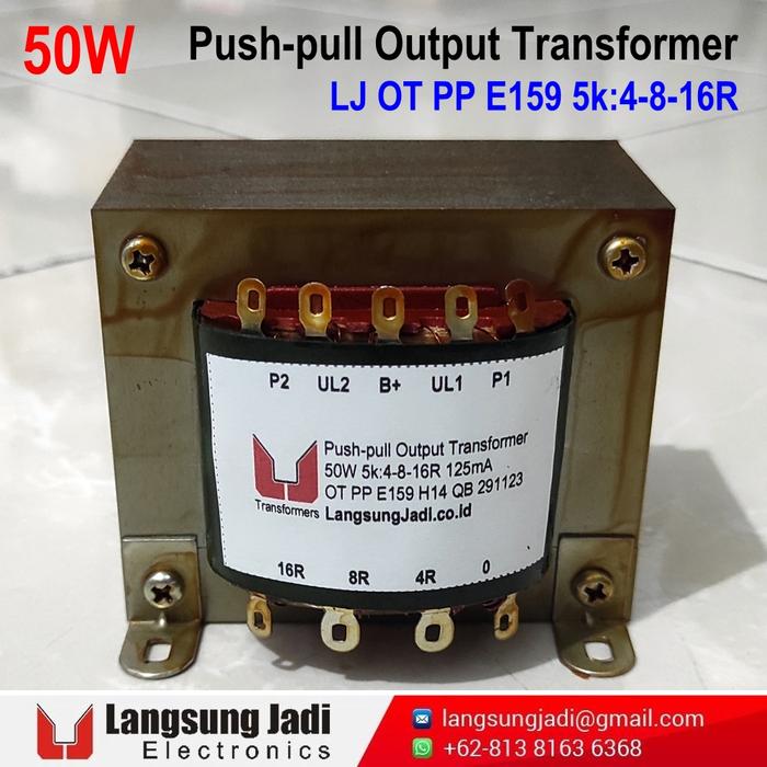Jual LJ OT PP E159 5k 50W Push-pull Output Transformer EL34 KT88 6L6 300B - OT (no cover) - Kab ...
