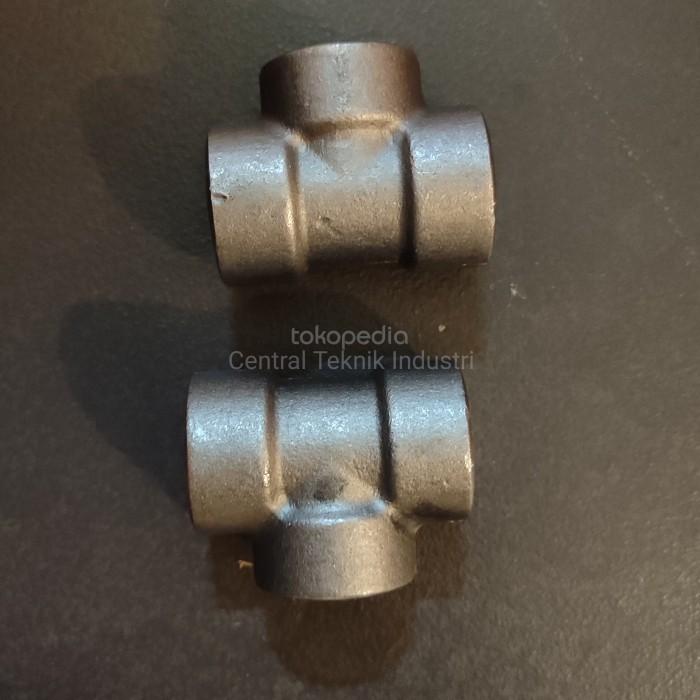 Jual Tee Besi 1" inch Carbon Steel Class 3000 Koneksi Socket Weld ...