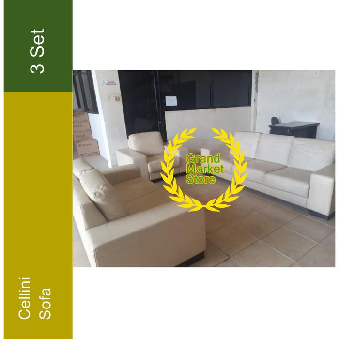 Jual Sofa Ruang Tamu Cellini High Class Preloved 3 Set Sofa Cellini ...