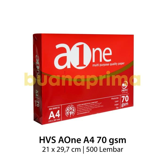 Jual Kertas HVS AOne A4 70 gsm 500 Lembar Print Paper Fotocopy - Kota ...