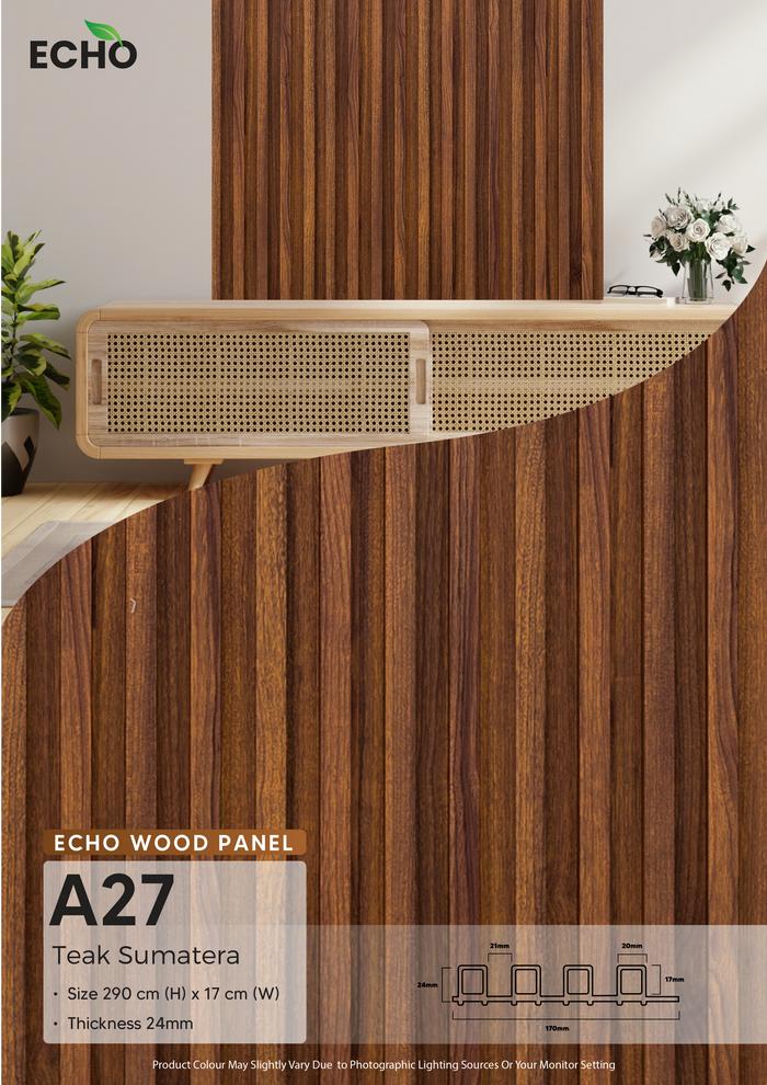 Jual Wall Panel 3D Motif Kayu / Kisi Kisi Wallpanel / Panel Dinding PVC - A27 - Jakarta Utara ...