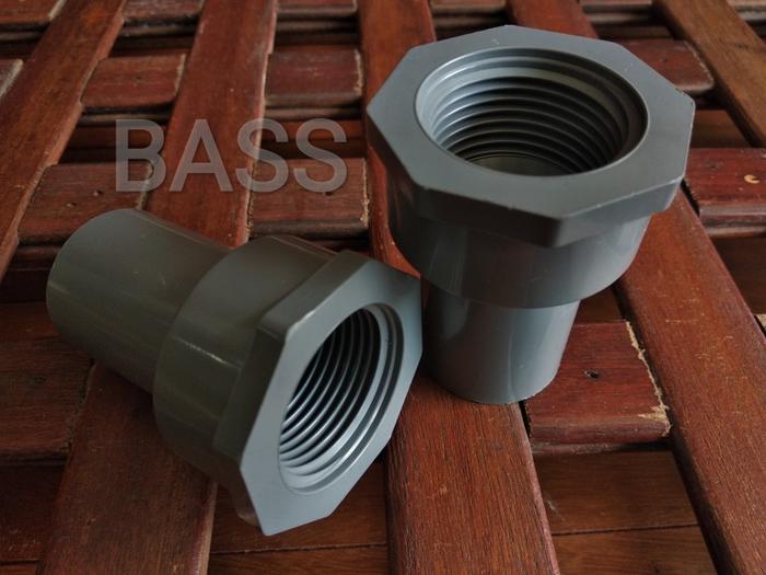 Jual Sock Drat Dalam PVC Lesso 1/2" x 1" Faucet Sok SDD Fitting Pipa ...