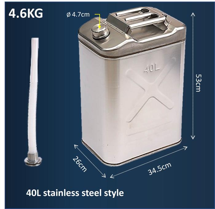 Jual Jerigen/Jerry can/Jerrycan/Kontainer 40L Stainless 304 tebal 0.8mm ...