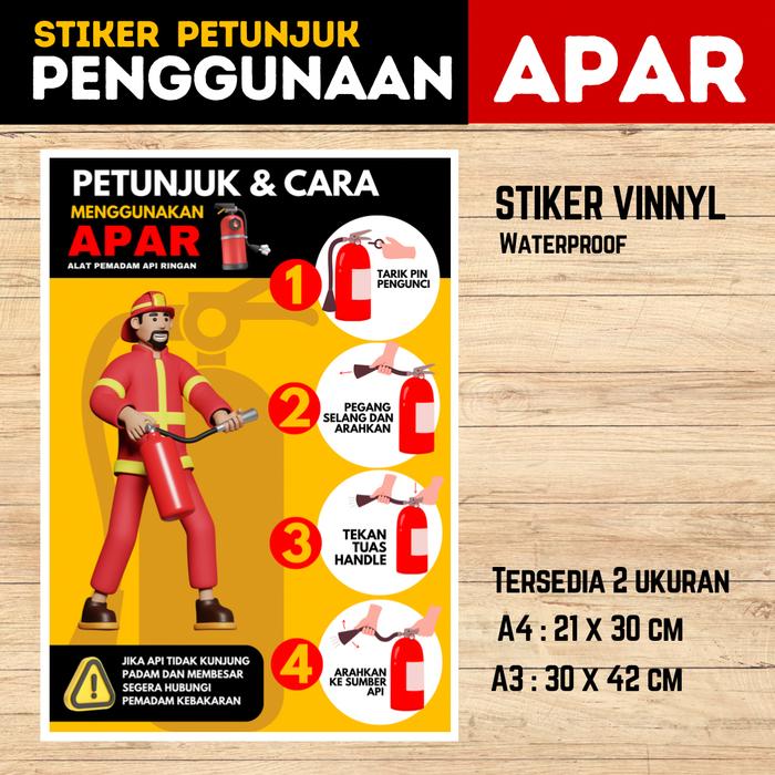 Jual STIKER PETUNJUK PENGGUNAAN APAR - 21x30 - Kab. Sidoarjo - ASASIGN ...