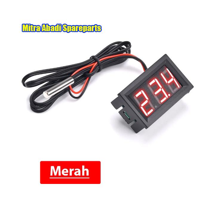 Jual Termometer / Thermometer LED Digital DC 12V with Probe Sensor ...