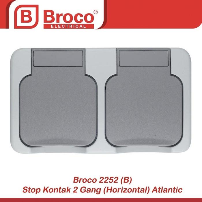 Jual BROCO ATLANTIC STOP KONTAK OUTDOOR 2 GANG 2252 - Jakarta Selatan ...
