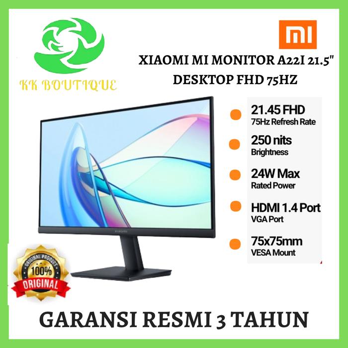 Jual Xiaomi Mi Monitor A22i 21.5" Desktop FHD 75Hz Original Garansi ...