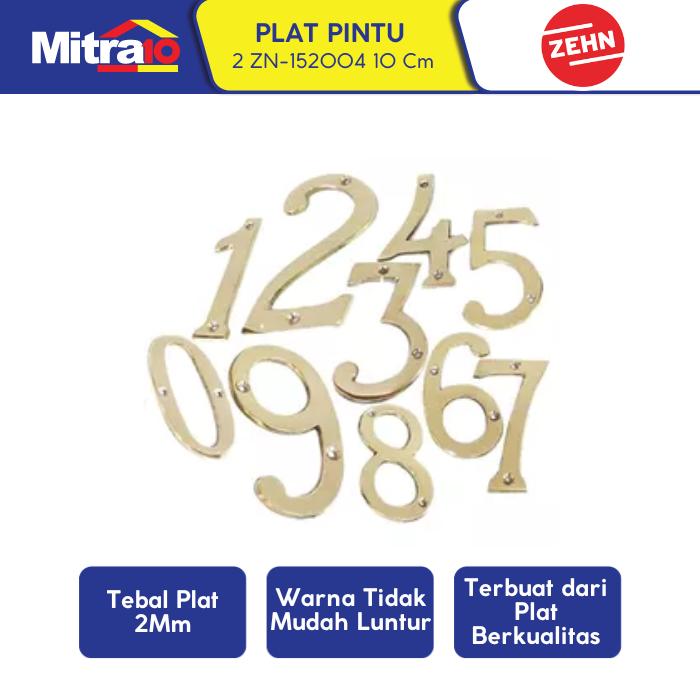 Jual Zehn Zn-152004 10Cm Doorplate Number 2 Tebal 2 Mm - Jakarta Barat ...