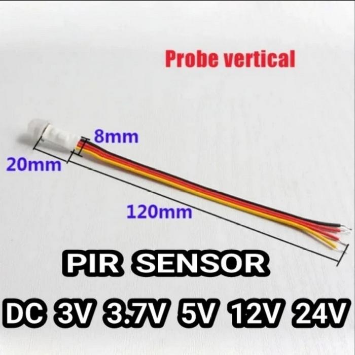 Jual MINI PIR Sensor DC 3V/3.7V/5V/12V/24V Motion Detector Saklar Gerak ...